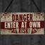 Keep Out Sign Hanging Door Sign For Boys Bedroom Man Cave Gamer Sign ...