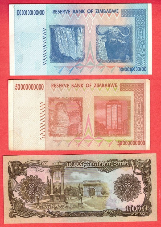100 Trillion Zimbabwe Dollar Banknote AA UNC, 100% Genuine ZWD + Iraqi ...
