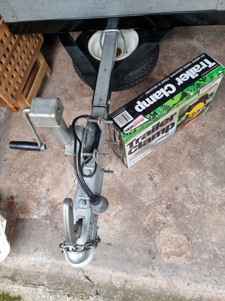 Big Mak leisure trailer, spare wheel, trailer clamp & cover. Excellent ...