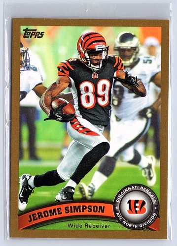 2011 Topps #328 Jerome Simpson Gold /2011 Excellent | eBay