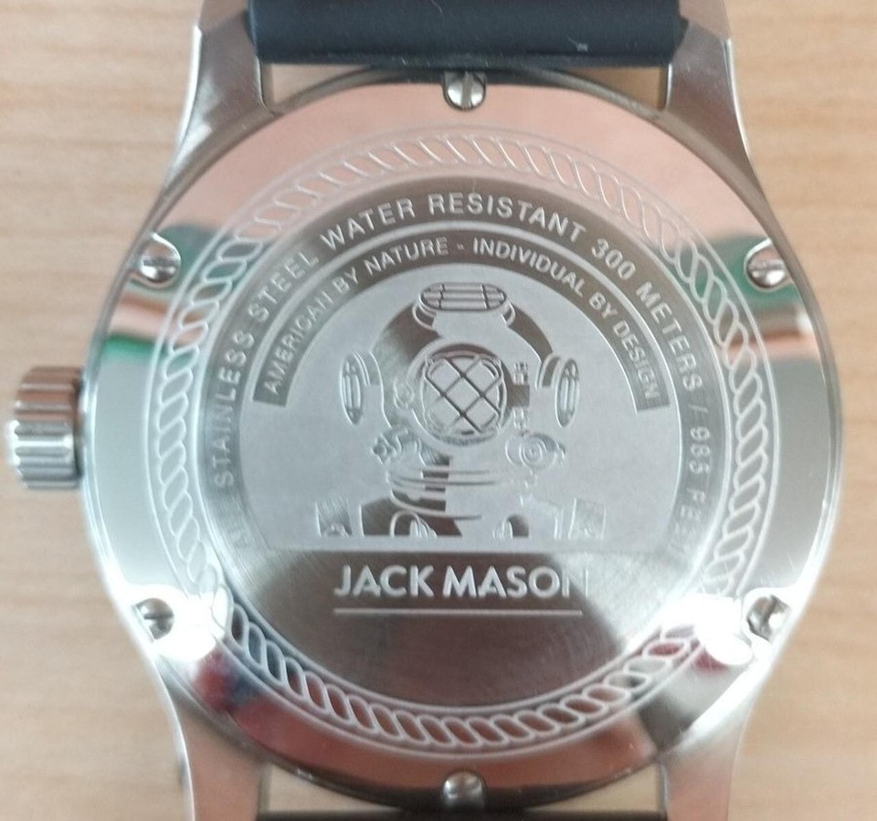 Jack Mason Diver Watch JM-D101-001 Automatic Quartz Diver Black From ...