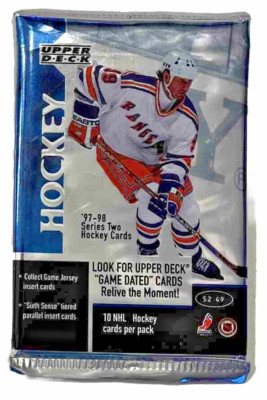 1997/98 Upper Deck NHL Hockey Series Two Sealed Trading Card Pack (B90 ...