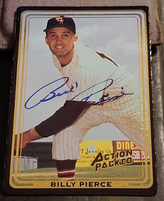 BILLY PIERCE AUTO 1992 ACTION PACKED AUTOGRAPHED SIGNED AUTO BASEBALL ...