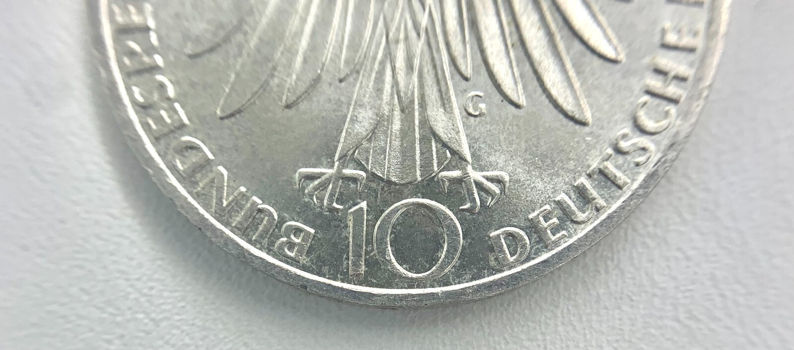 1972 G Germany OLYMPIAD 10 DEUTSCHE MARK SPIELE DER XX. OLYMPIADE ...