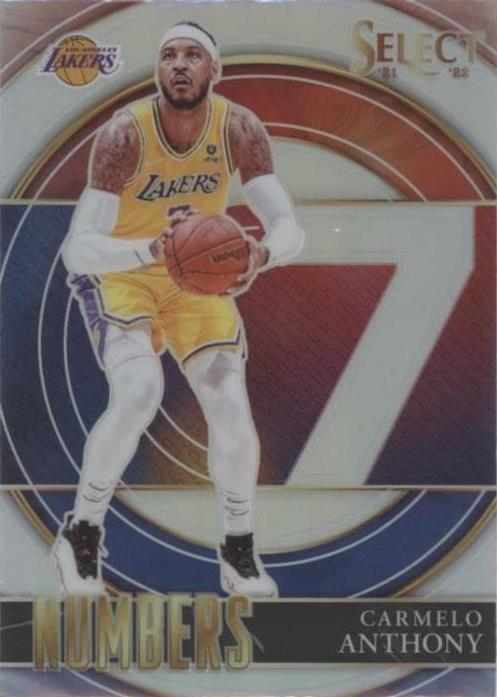 2021-22 Panini Select - Select Numbers Carmelo Anthony #10 Silver Prizm ...