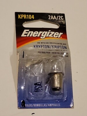 1 Pack Energizer KPR104 2AA/2C Krypton Flashlight Bulbs | eBay