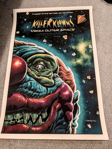 Killer Klowns From Outer Space 25th Anniversary Silkscreen Jason ...