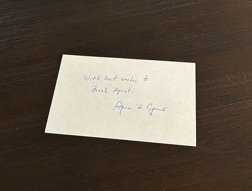 Spiro Agnew U.S. Vice President Original Signed Autograph 3x5 Index ...