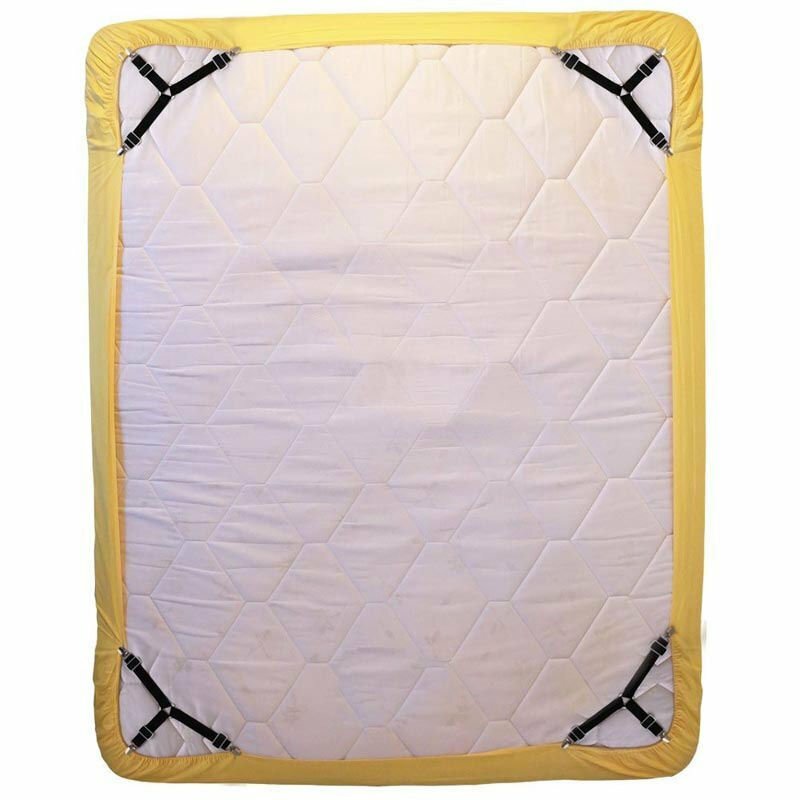 4pcs Triangle Bed Sheet Mattress Holder Fastener Grippers Clips ...