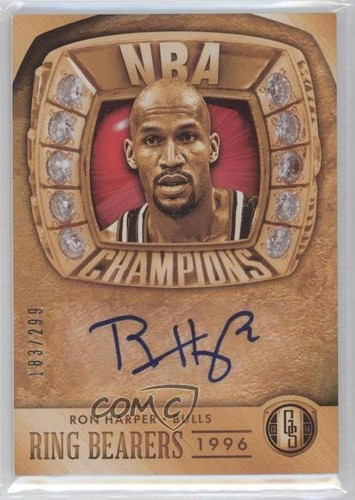 2013-14 Panini Gold Standard - Ring Bearers Autographs #20 Ron Harper ...