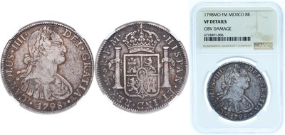 Mexico 1798 FM 8 Reales Silver 903 NGC VF | eBay