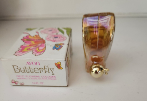AVON BUTTERFLY-FIELD OF FLOWERS COLOGNE-WITH BOX-UNUSED. | eBay