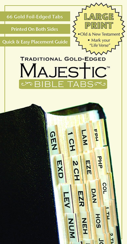 Majestic Bible Tabs: Traditional Gold-Edged Large Print | eBay