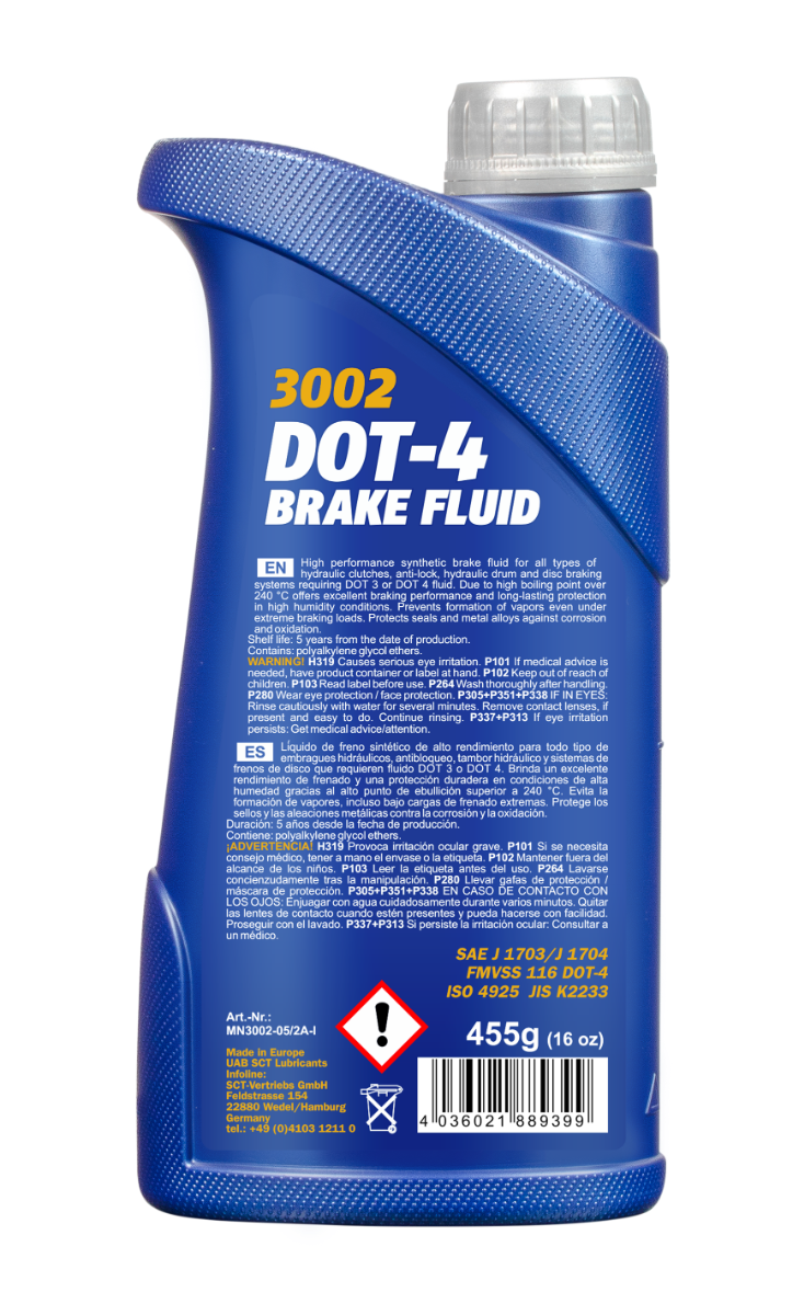 Mannol MN3002-05 Brake Fluid - 0.5L for sale online | eBay