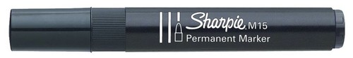 Sharpie M15 Permanent Marker Black Ink Bullet tip Thick Tip Strong ...