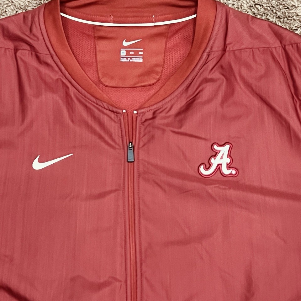 Alabama men’s Nike official on field apparel for football zip up jacket ...