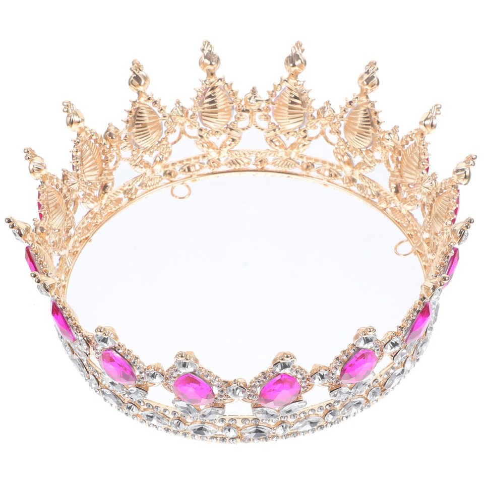 5pcs Elegant Crown Headdress Girl Rhinestones Crown Headband Decorative ...