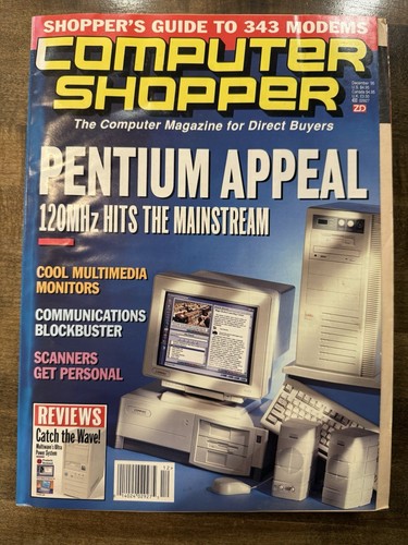 Computer Shopper Magazine DECEMBER 1995 Multimedia Monitors Modems ...