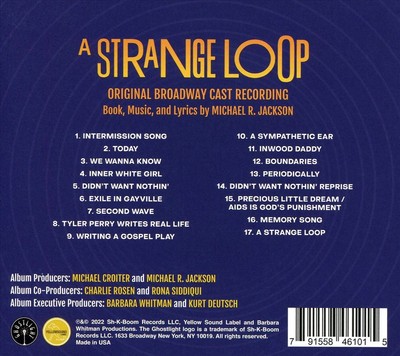 MICHAEL R. JACKSON STRANGE LOOP [ORIGINAL CAST RECORDING] NEW CD ...