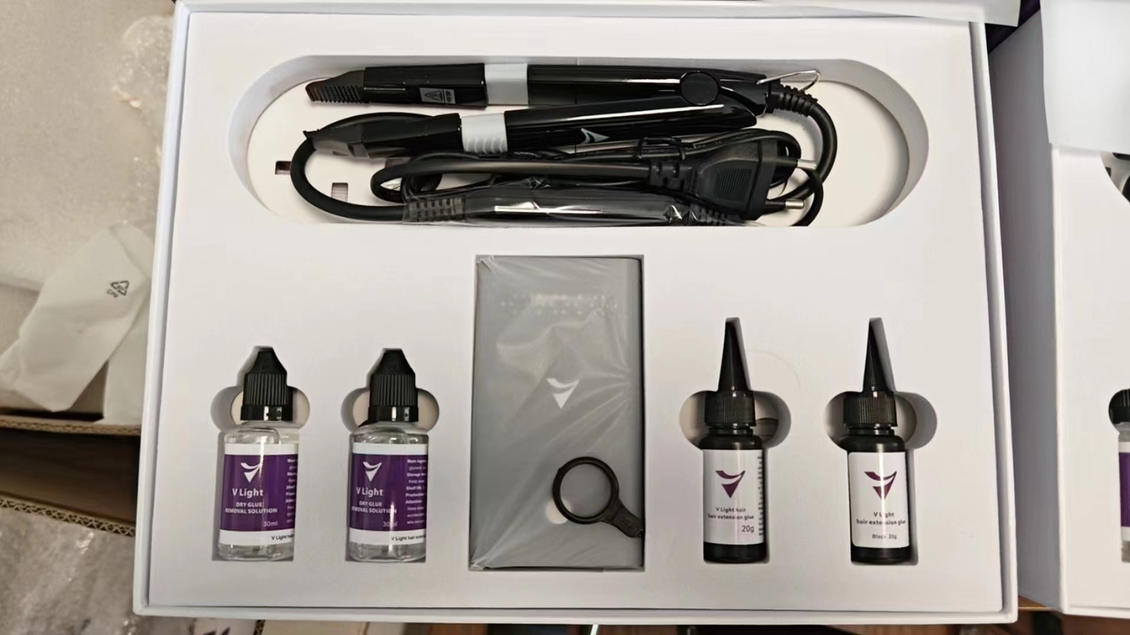 V Light Hair Extensions Kit V Light Hair Extensions Set for tape bulk ...