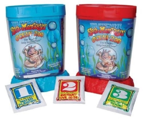Amazing Live Sea Monkeys Ocean Zoo Marine Monkey Tank Aquarium Habitat ...