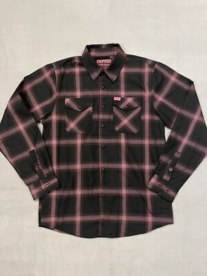 Dixxon Snap On Form Function Flannel Shirt Plaid Button Heavyweight ...