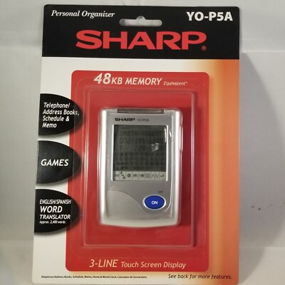Sharp YO-P5A Electronic Personal Organizer, Translator, Games, Phone ...