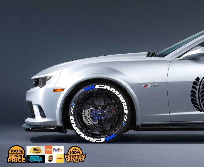 Tire Lettering for CAMARO ZL1 PERMANENT Tyre decal Stickers 16"-22 ...