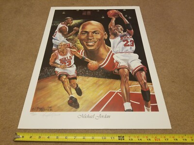 ANGELO MARINO HAND SIGNED AUTOGRAPHED 18X24 MICHAEL JORDAN LITHOGRAPH ...