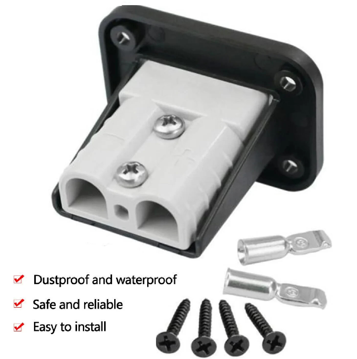 Anderson Plug Flush Mount Plate & Recessed Bracket 50 Amp Anderson ...