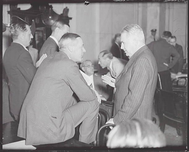 George Whitney and O.P. Van Sweringen 1933 Photo At Morgan Inquiry ...