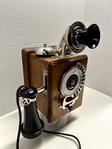 Strowger Automatic Electric Wood Dial Phone circa 1907 | eBay
