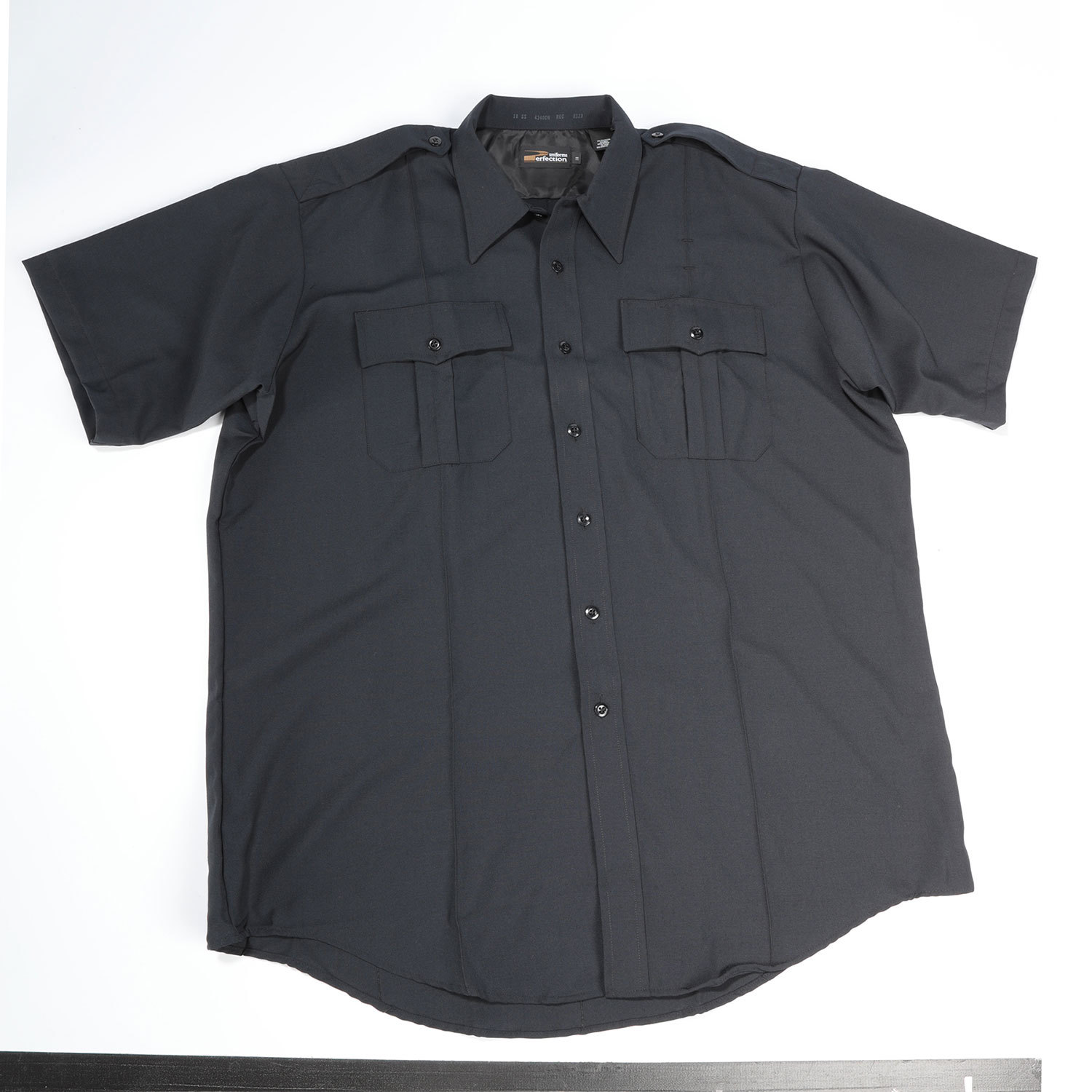 Perfection Uniform Navy Blue Police EMT Fire Short Sleeve Shirt Size 46 ...