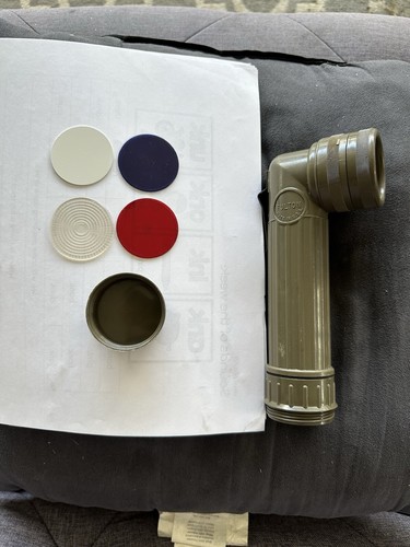 USMC ‘Moonbeam’ Anglehead Flashlight – Govt Issue - OD Green - Made in ...