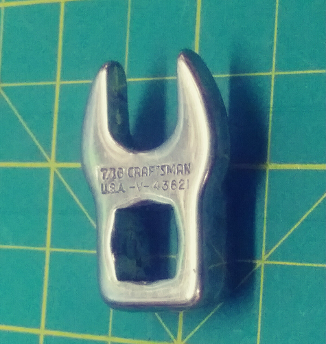 Craftsman -V- Series 43621 3/8" Drive 7/16" Crowfoot Wrench USA | eBay