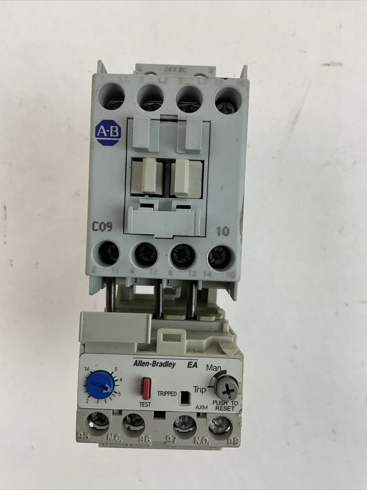 ALLEN BRADLEY STARTER 100-C09Z*10 CONTACTOR COIL 24VDC 193-EA1EB SER B ...