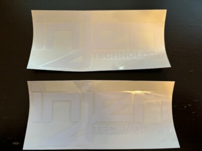 Injen technology 2pc decal Set Racing Performance Approx 6”x3” White ...