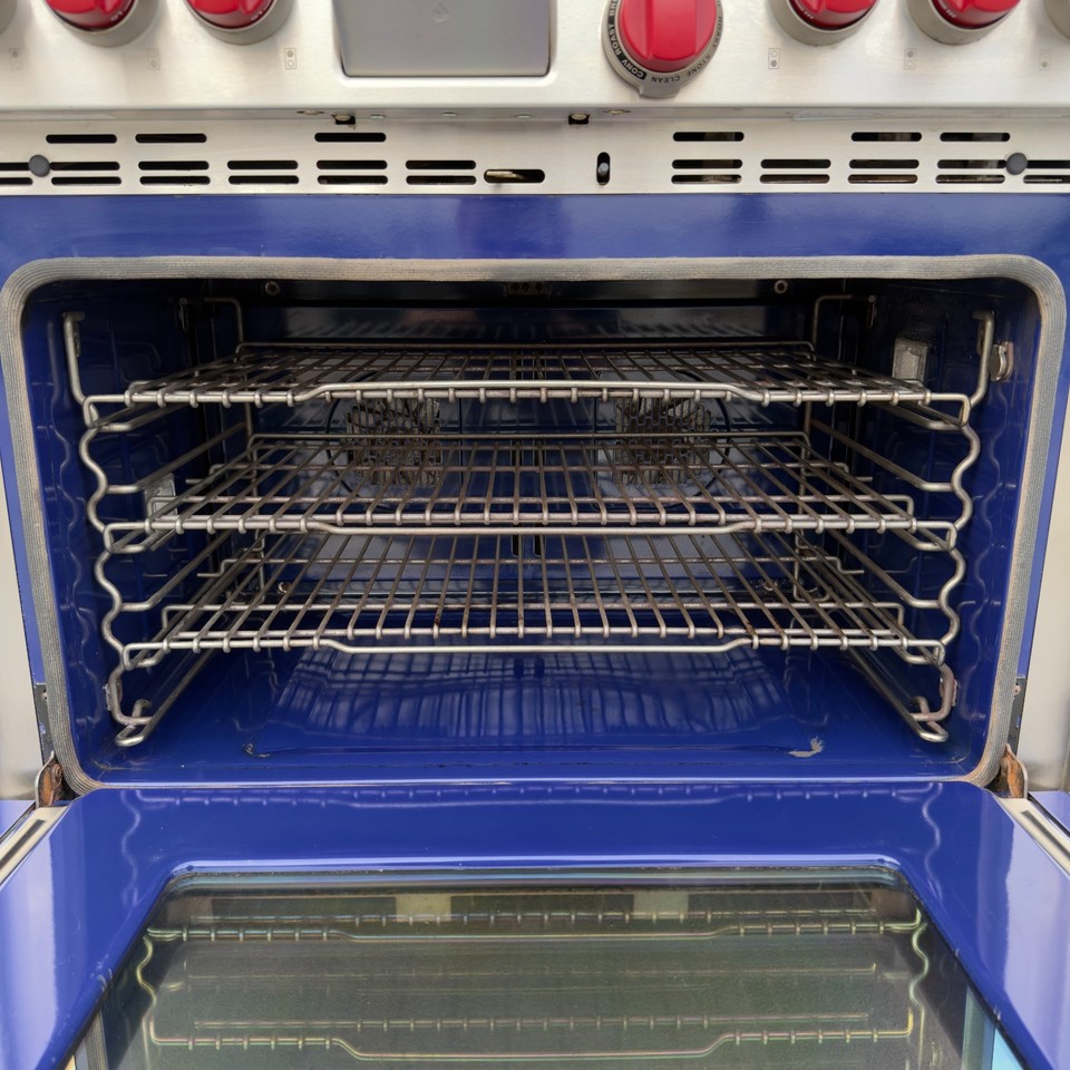 Wolf DF366 - 36" PRO Dual Fuel Range 6 Burners Stainless Red Knobs | eBay