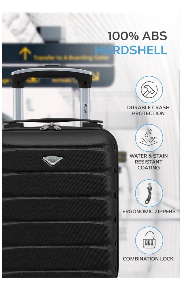 RYANAIR EASYJET Trolley CASE Luggage Flight Knight CABIN Padlock ...