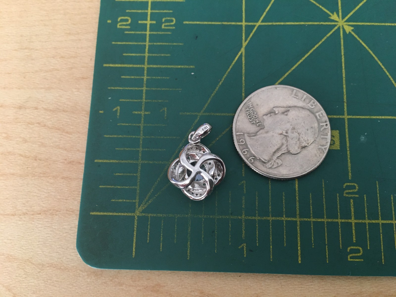 Vtg Necklace Pendant MARKED IBB CN 925 STERLING SILVER Glitzy Jewelry ...