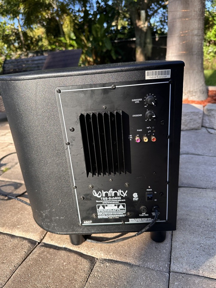 Infinity powered subwoofer (TSS-Sub800) | eBay