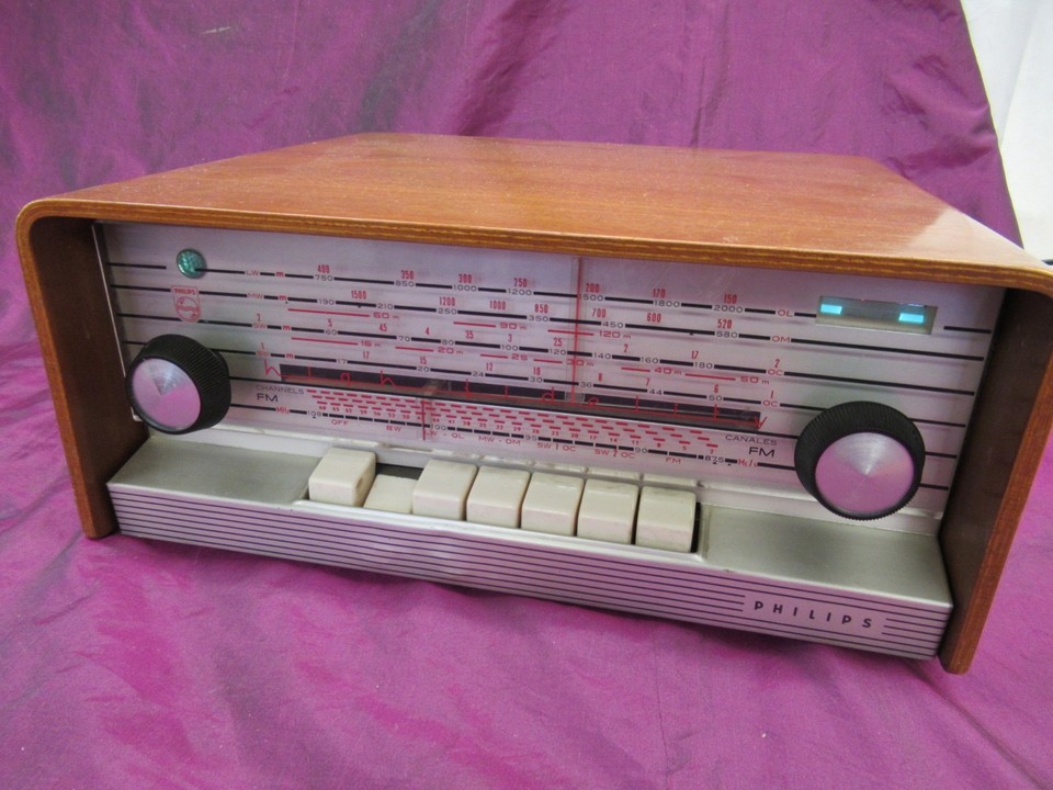 Vintage Philips High Fidelity A 5X 83A FM Shortwave Radio CLEAN! | eBay