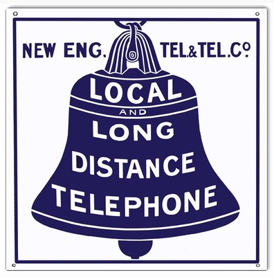 New England Tel &Tel Co Nostalgic Long Distance Telephone Sign | eBay