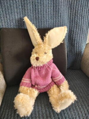Vintage 90’s Rabbit Bunny Heartfelt Collectibles Plush Stuffed Jointed ...