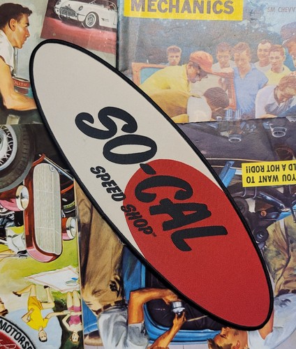 Large 12" SO-CAL SPEED SHOP Jacket PATCH vtg style Hot Rod Bonneville ...