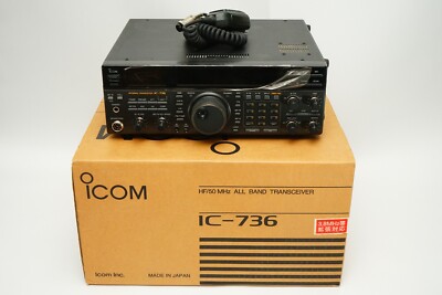 ICOM IC-736 HF 50MHz 100W Transceiver Tested Working Ham Radio | eBay