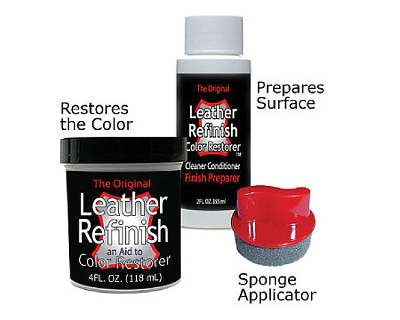 Dark BLUE 3 piece ~ KIT LEATHER Refinish COLOR RESTORER TM We are the ...
