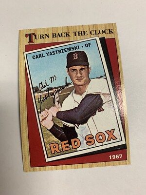 1985 Topps Turn Back the Clock 1967 Carl Yastrzemski Boston Red Sox | eBay