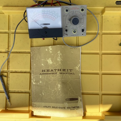 Vintage Heathkit Utility Solid State Voltmeter Model IM-17 With Manual ...