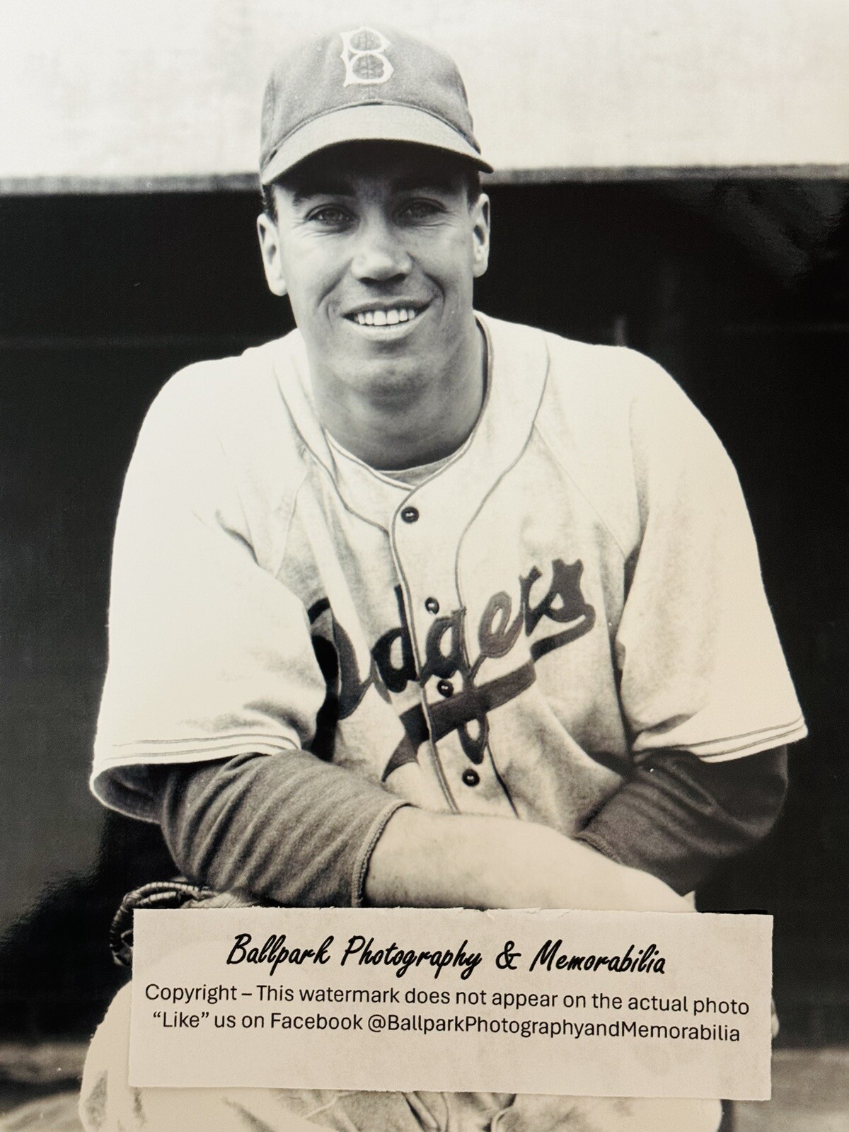 Duke Snider 1947-1957 Brooklyn Dodgers 1955 World Series Unsigned 8x10 ...